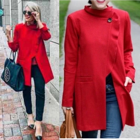 CAbi | Jackets & Coats | Cabi Style 3546 Celebration Jacket Red ...